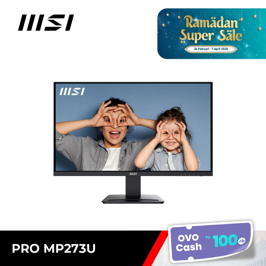Jual Monitor MSI LED IPS PRO MP273U - 4K UHD 27" | Shopee Indonesia