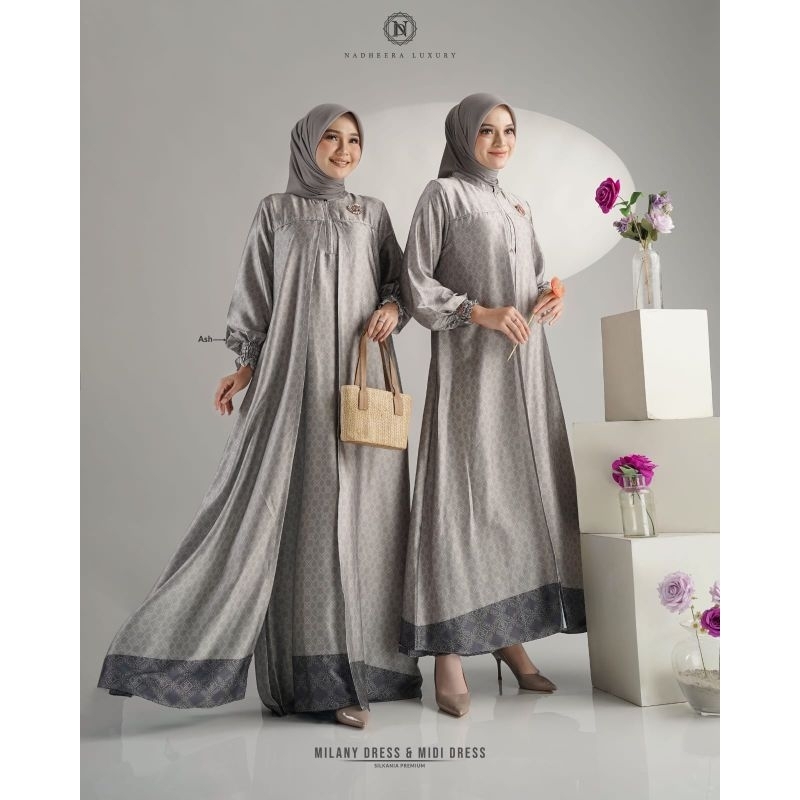 Jual NEW MILANY DRESS SERIES & MARSHAVA MIDI DRESS NADHEERA ORI | Shopee Indonesia