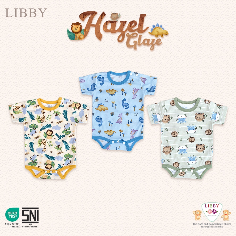 Jual LIBBY Baju Kodok Segitiga Motif Unisex (1 pcs) | Bon Voyage | Fresh Dream | Jungle Junior ...