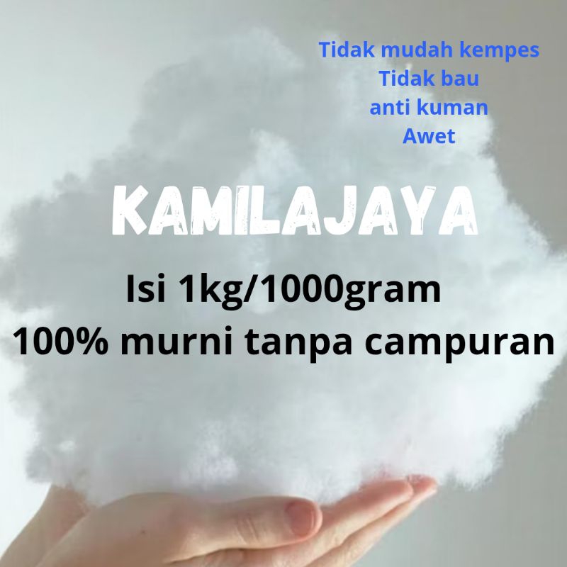 Jual Dakron Silikon Berkualitas Grade A / Gramasi 1 kg / Isi Bantal ...