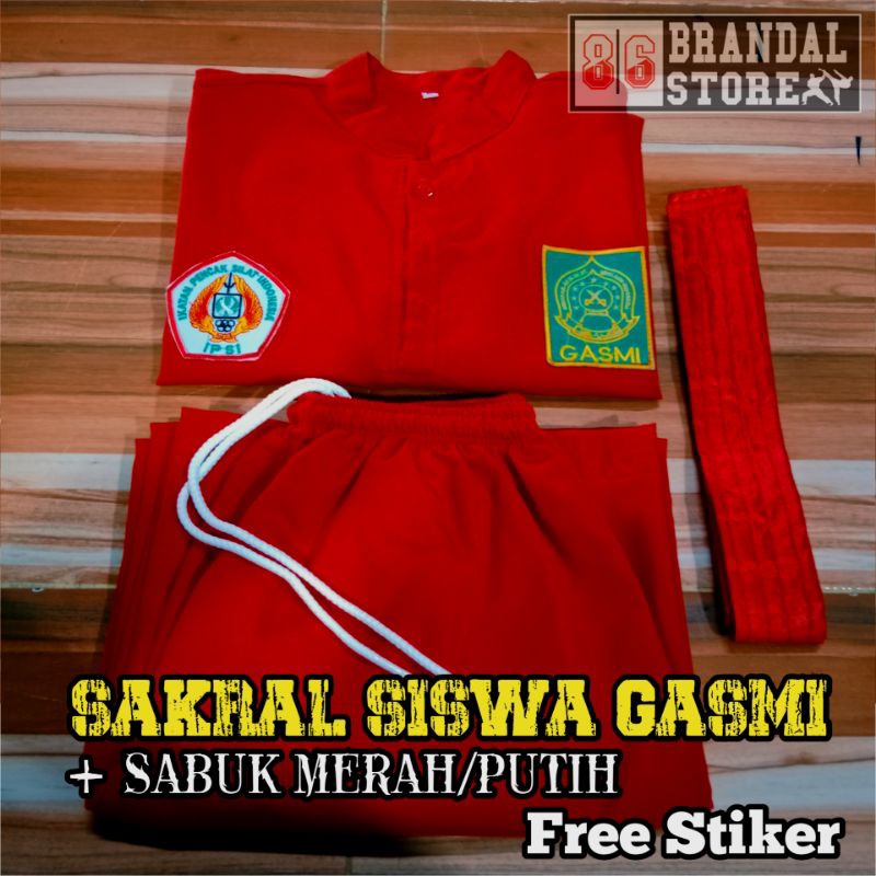 Jual Sakral Siswa Gasmi + Sabuk Merah/Putih Free Stiker | Shopee Indonesia