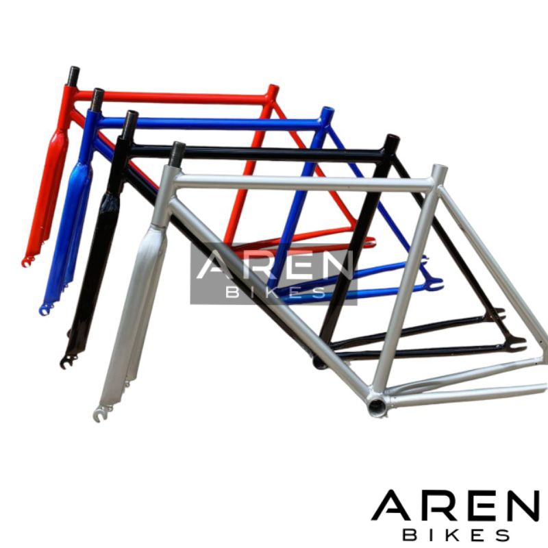 Jual FRAME SEPEDA FIXIE 700 700C HITAM MERAH BIRU ABU ABU BESI STEEL ...