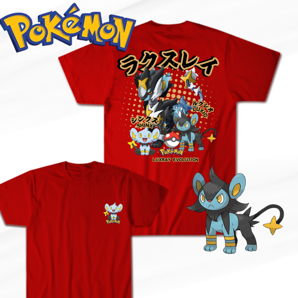 Jual Baju kaos anak POKEMON LUXRAY EVOLUTION DB/ Bahan Katun Combed 30S ...