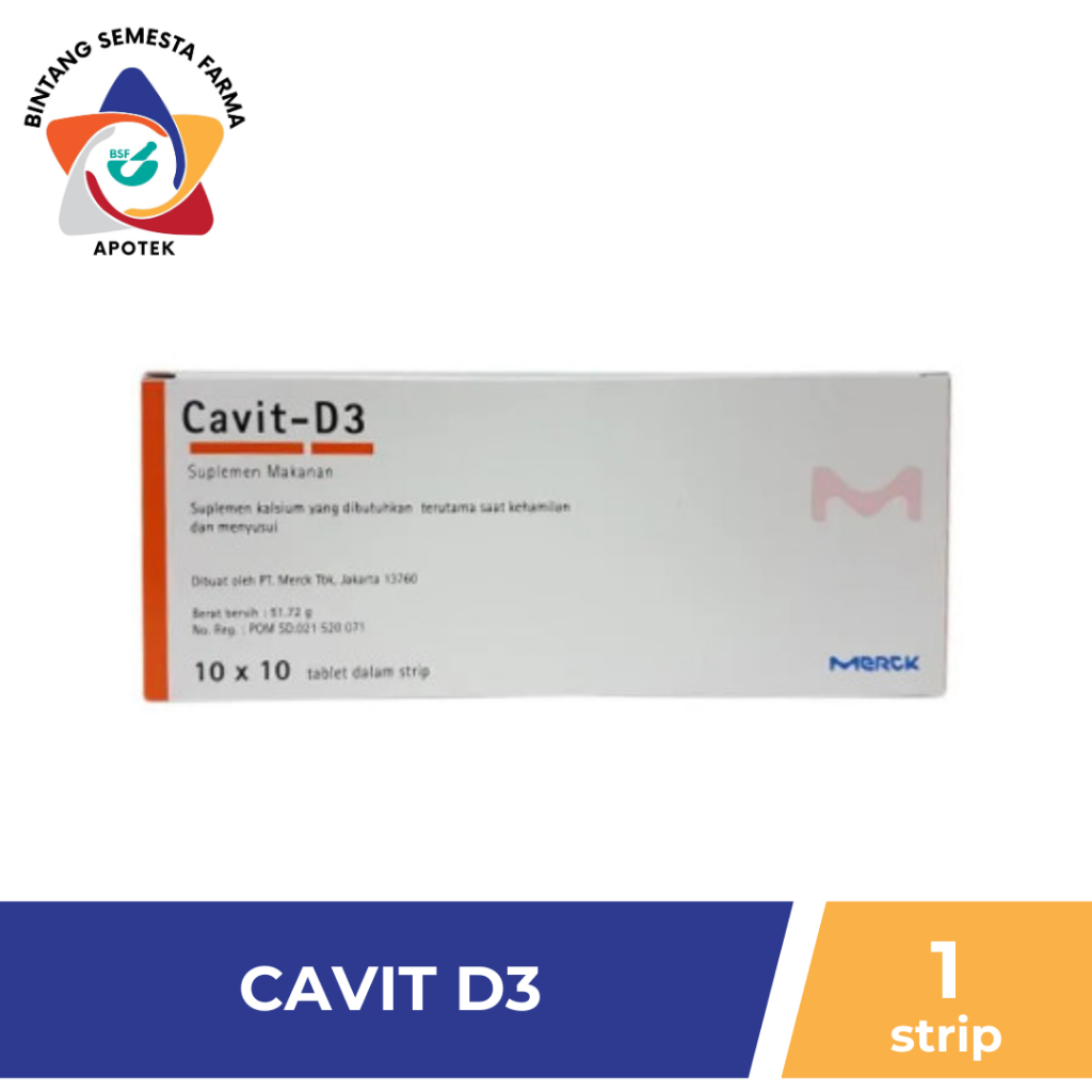 Jual CAVIT D3 - KEMASAN 1 STRIP | Shopee Indonesia