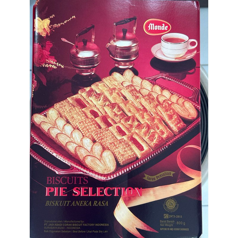 Jual Monde Pie Selection kaleng 800g | Shopee Indonesia