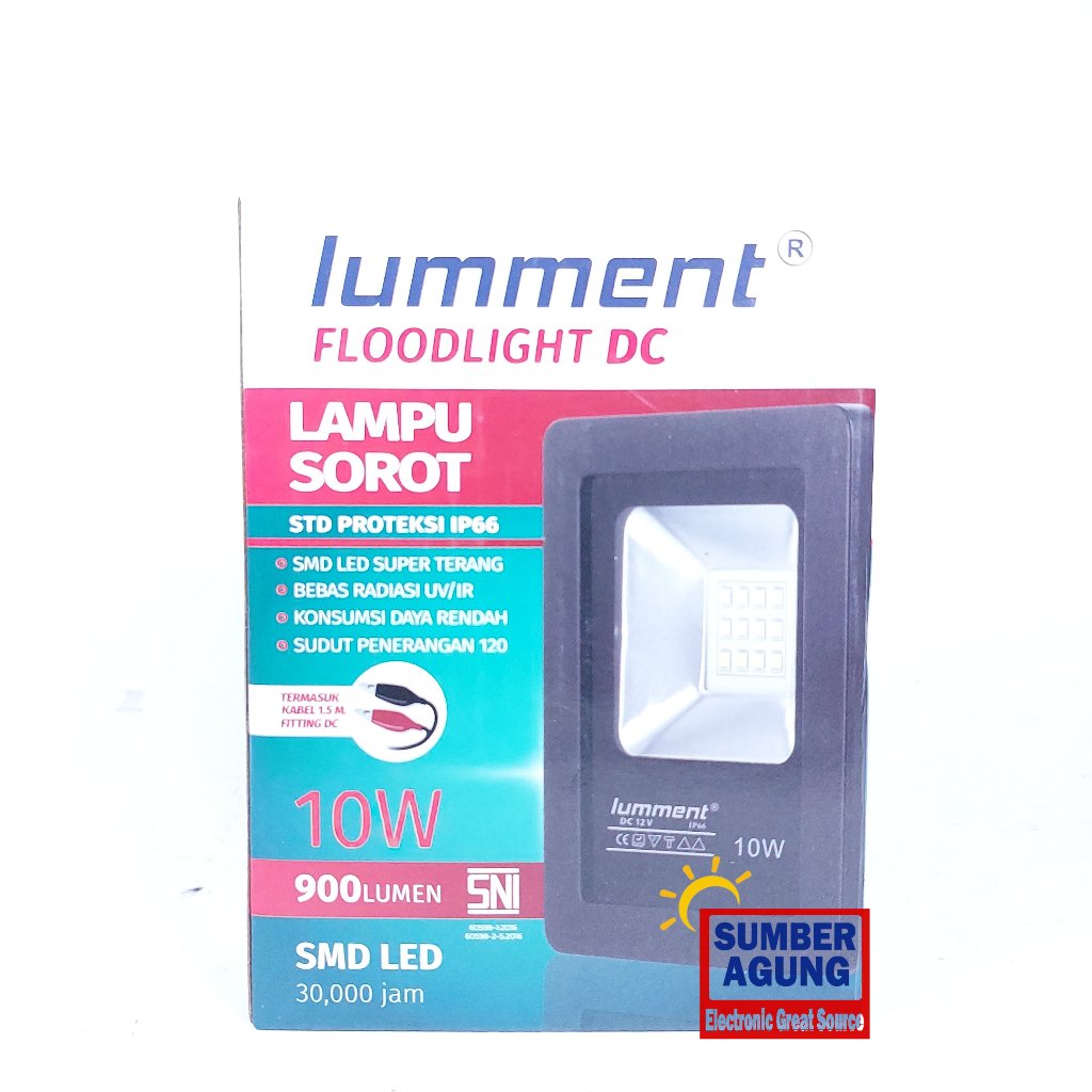 Jual Lampu Sorot DC 10W Lumment Floodlight Penerangan Outdoor ...