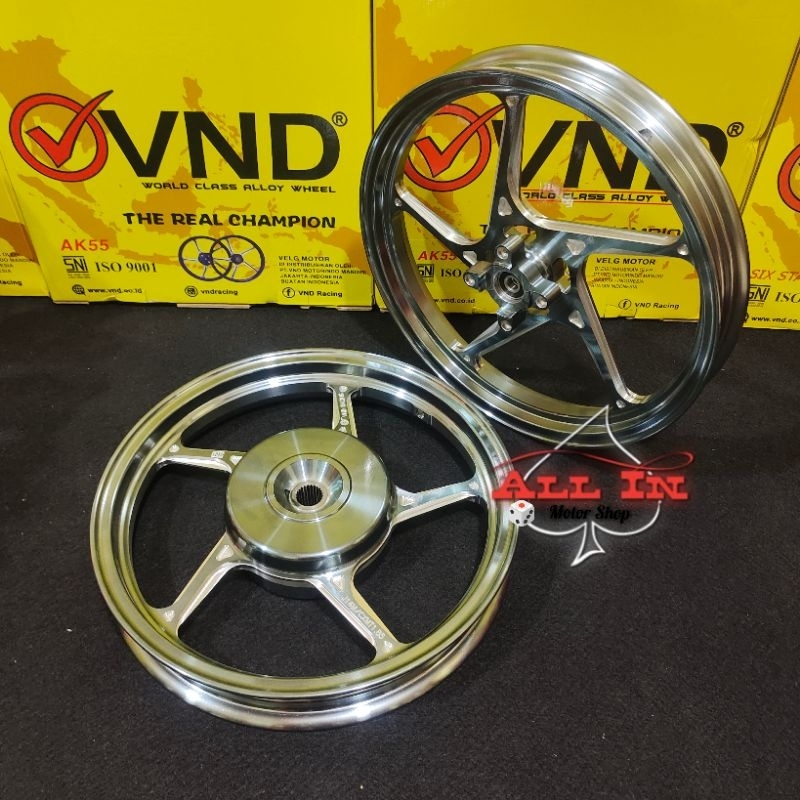 Jual VELG RACING VND AK55 55 RING 14 MIO SPORTY SMILE LAMA/BEAT SCOOPY GENIO/VARIO 125 150 160 ...