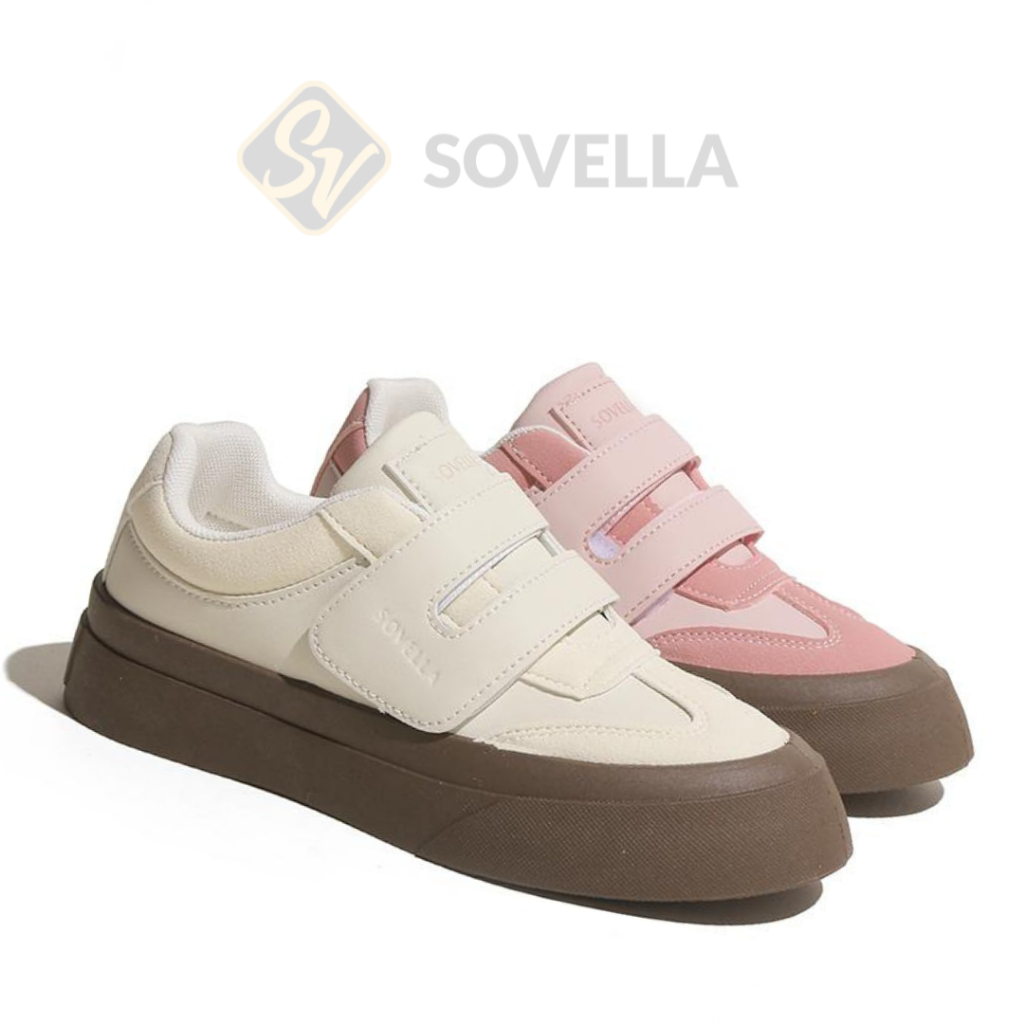 Jual SOVELLA Robin Sepatu Wanita Sneakers Daily Stylish Velcro Ringan ...