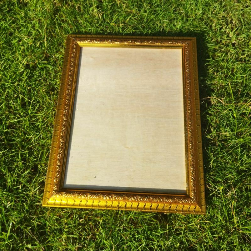 Jual Frame Motif Emas PREMIUM Ukuran Custom Bahan Fiber Bingkai Foto ...
