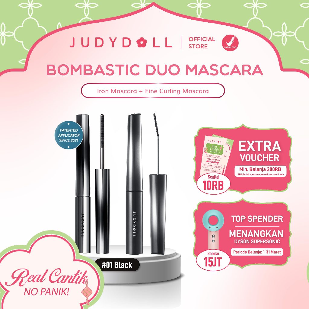 Jual (Bundle) Judydoll Bombastic Duo Iron Mascara (Maskara Besi ...