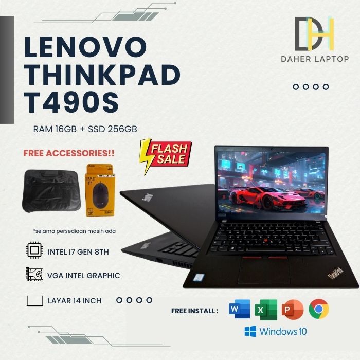 Jual Lenovo T490S Core I7 Gen 8 Ram 16gb Ssd 256gb Free Packing Kayu ...