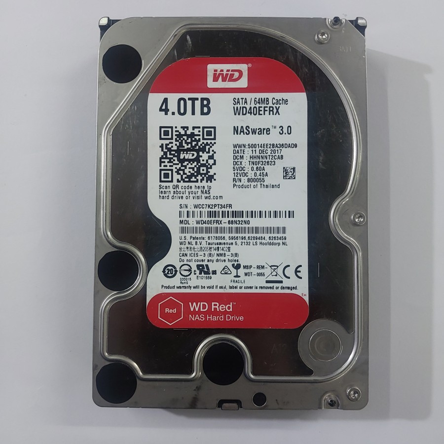 Jual Hardisk 4tb internal WD RED NASware 3.5inch sata murah HDD NAS pc ...