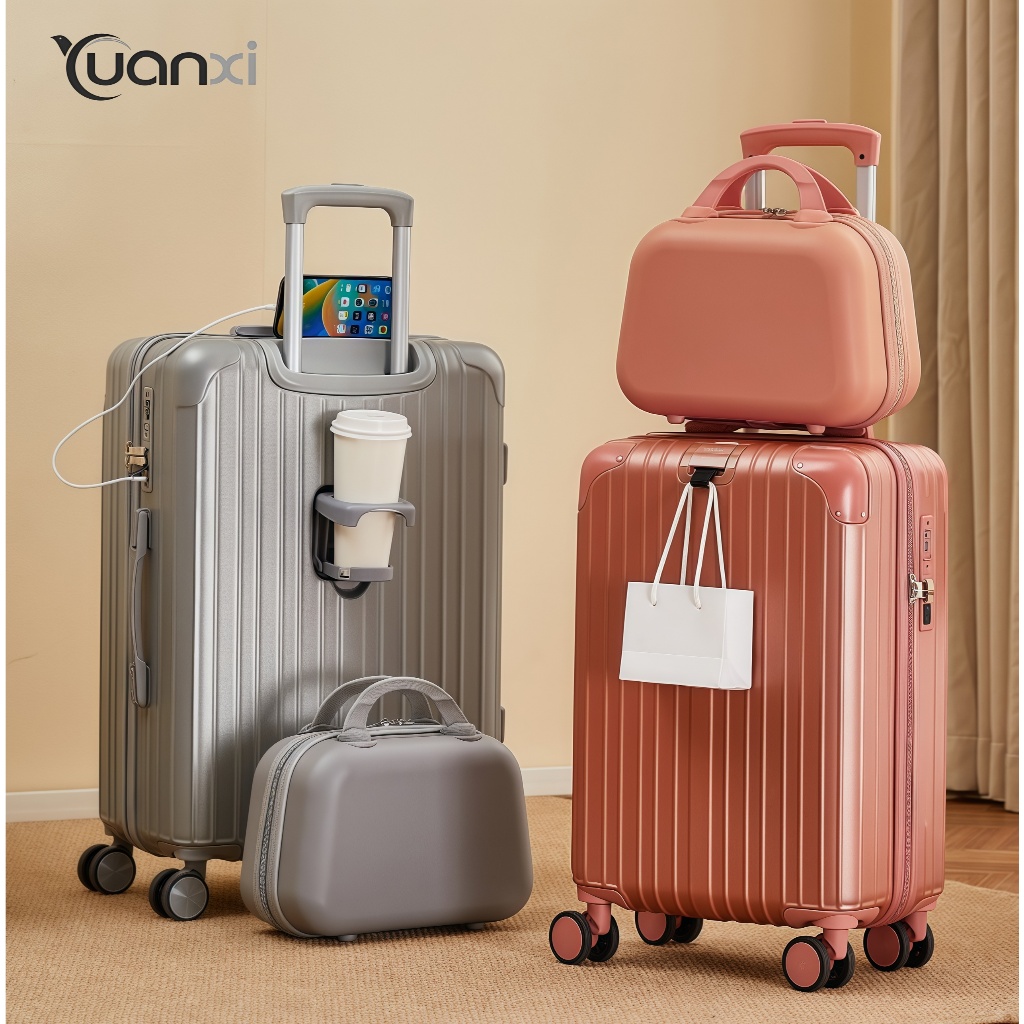 Jual Yuanxi Koper Kabin 20 Inch Pengisian Daya Usb Koper 22 Inci Dengan ...