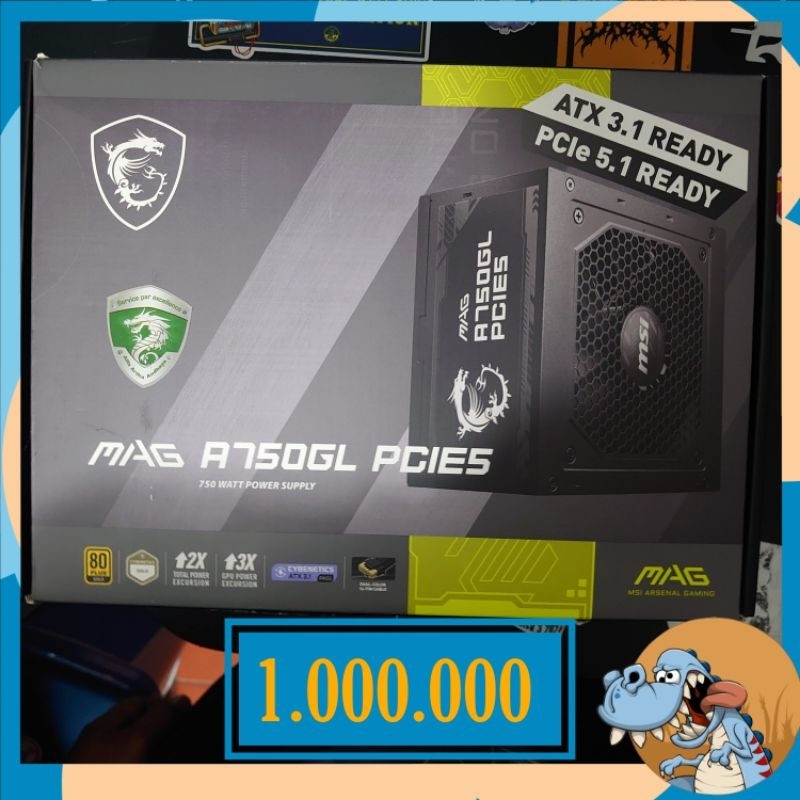 Jual PSU MSI MAG A750GL Full Modular 80+ gold | Shopee Indonesia