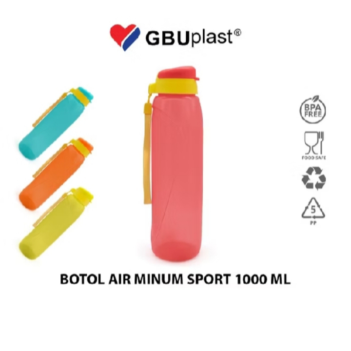 Jual GBUplast SPORT Botol Air Minum Anak 1 L / Botol Air Minum Tali ...