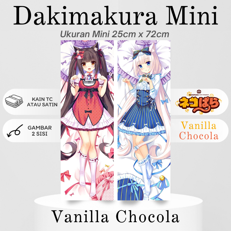 Jual DAKIMAKURA MINI VANILLA CHOCOLA Nekopara Bantal Anime Waifu Mini ...