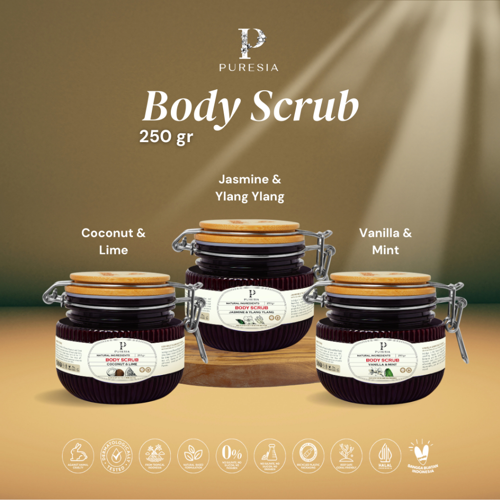 Jual Puresia | Body Scrub - Jasmine & Ylang Ylang / Coconut & Lime ...
