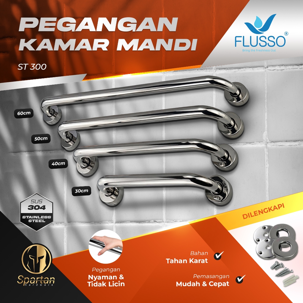 Jual Pegangan Kamar Mandi Toilet Handle Bathub Grab Bar Disabilitas ...