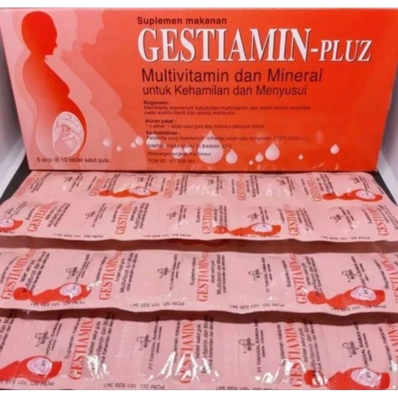 Jual Gestiamin-Pluz 1 TABLET - Suplemen Multivitamin Untuk Ibu Hamil ...