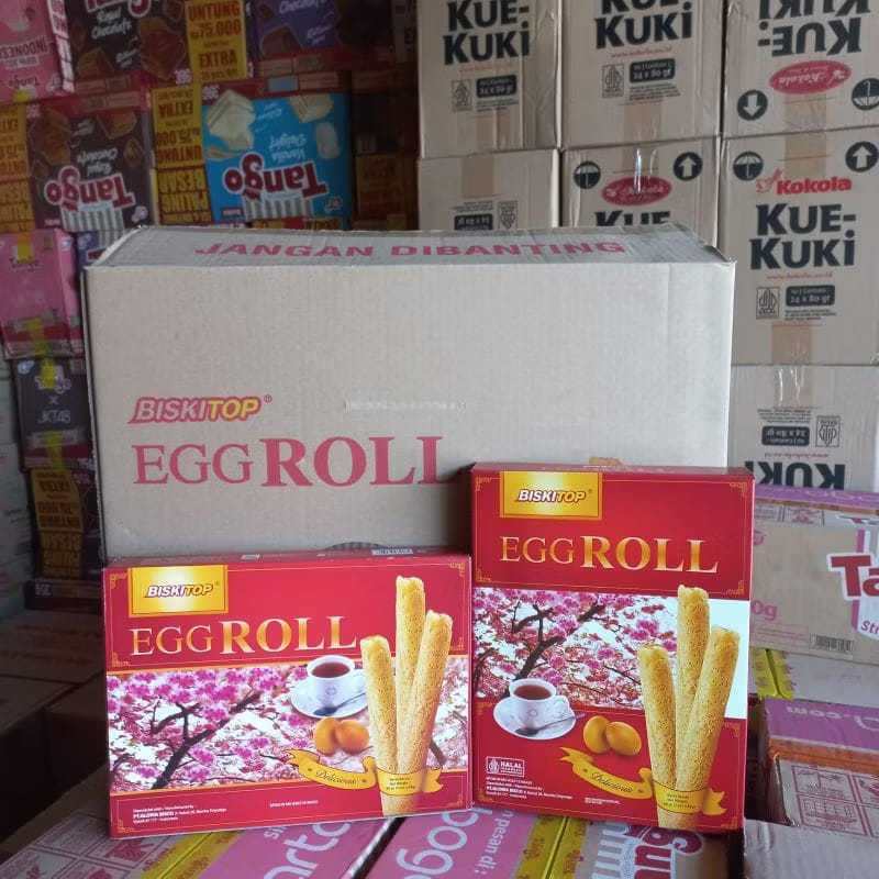 Jual Biskitop egg roll 86 gram 1 dus isi 24 pcs | Shopee Indonesia