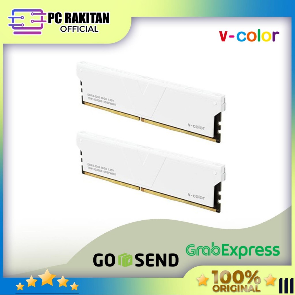 Jual V-COLOR RAM SKYWALKER PLUS DDR4 16GB (2x8GB) 3200MHz - WHITE ...