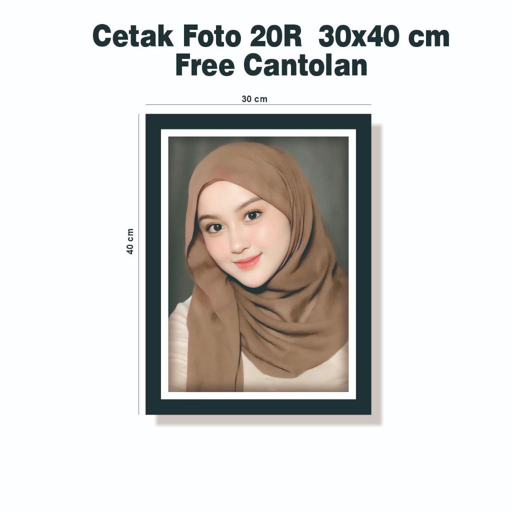 Jual Cetak Foto 20R Free Cantolan 30x40 cm | Shopee Indonesia