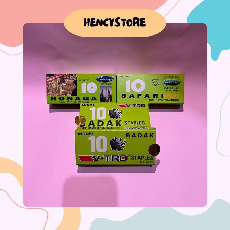 Jual (HencyStore) ISI STAPLES SAFARI ISI STAPLES HONAGA ISI STAPLES ...