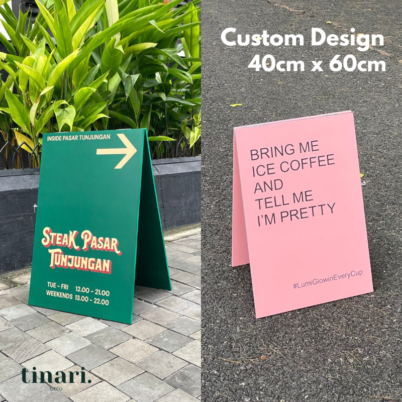 Jual Standart Colored A-Sign | Sign Cafe |Sign Cafe Aesthetic | Welcome ...