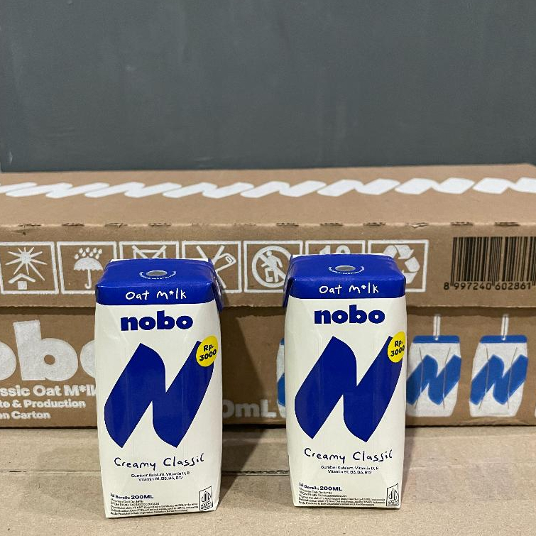 Jual SUSU OATMILK NOBO 200 ML CREAMY CLASSIC | Shopee Indonesia