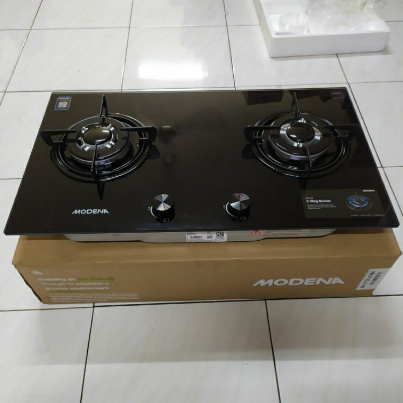 Jual kompor tanam modena 2 tungku BH 0725 ADBK/kompor tanam modena 2 ...