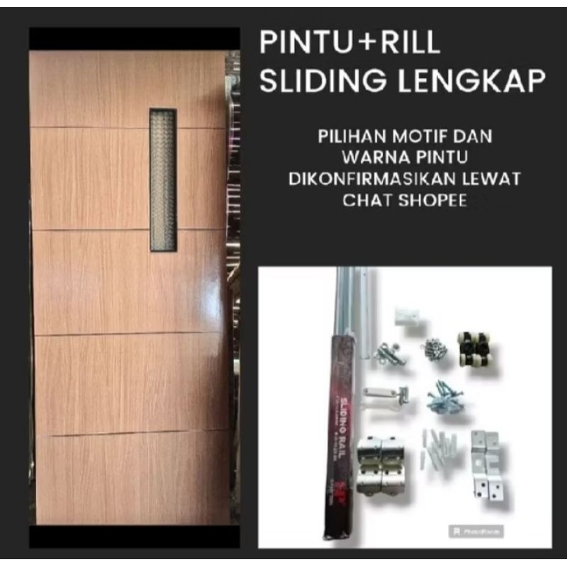 Jual PINTU SATU SET RELL SLEDING, PINTU MINIMALIS, PINTU MODERN,PINTU ...