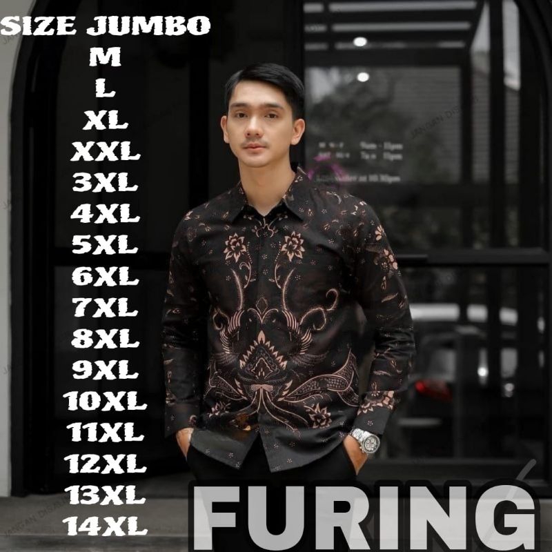 Jual KEMEJA BATIK PRIA LENGAN PANJANG BIG SIZE JUMBO M.L.XL.XXL.3XL.4XL.5XL.6XL.7XL.8XL.9XL.10XL ...