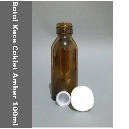 Jual Botol sirup coklat 100ml BARU/botol kaca amber 100cc/botol kaca | Shopee Indonesia