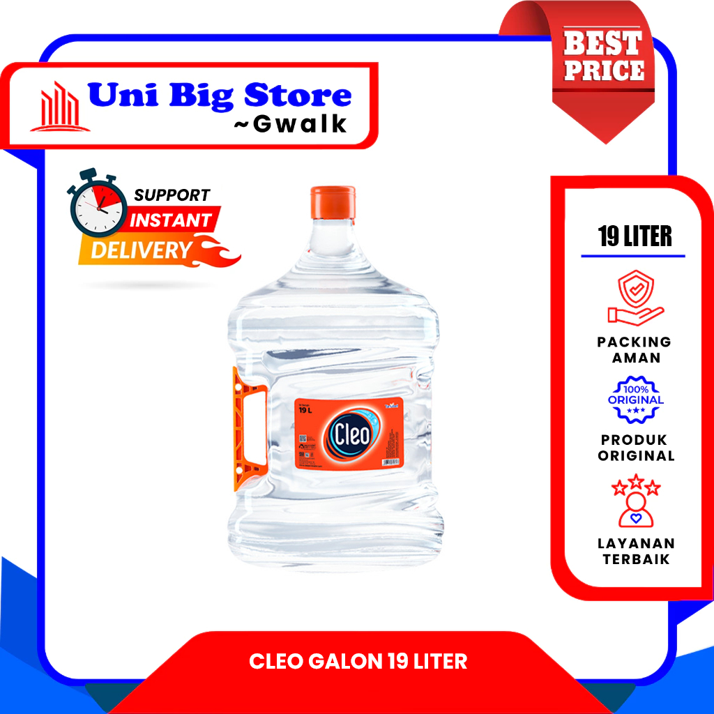 Jual CLEO AIR MINUM REFILL + GALON - 19 Liter | Shopee Indonesia