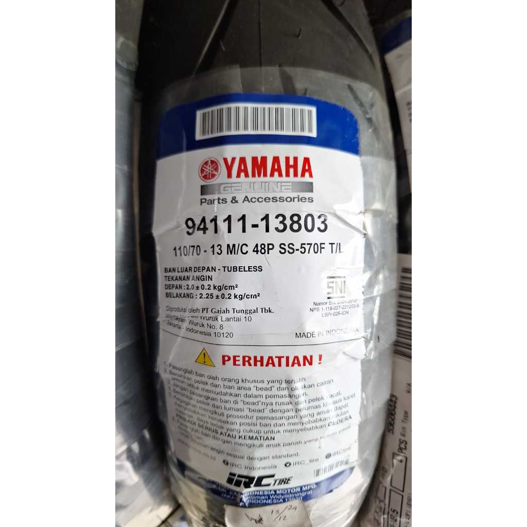 Jual BAN/TIRE DEPAN YAMAHA NMAX 155 ORI (94111-13803) | Shopee Indonesia
