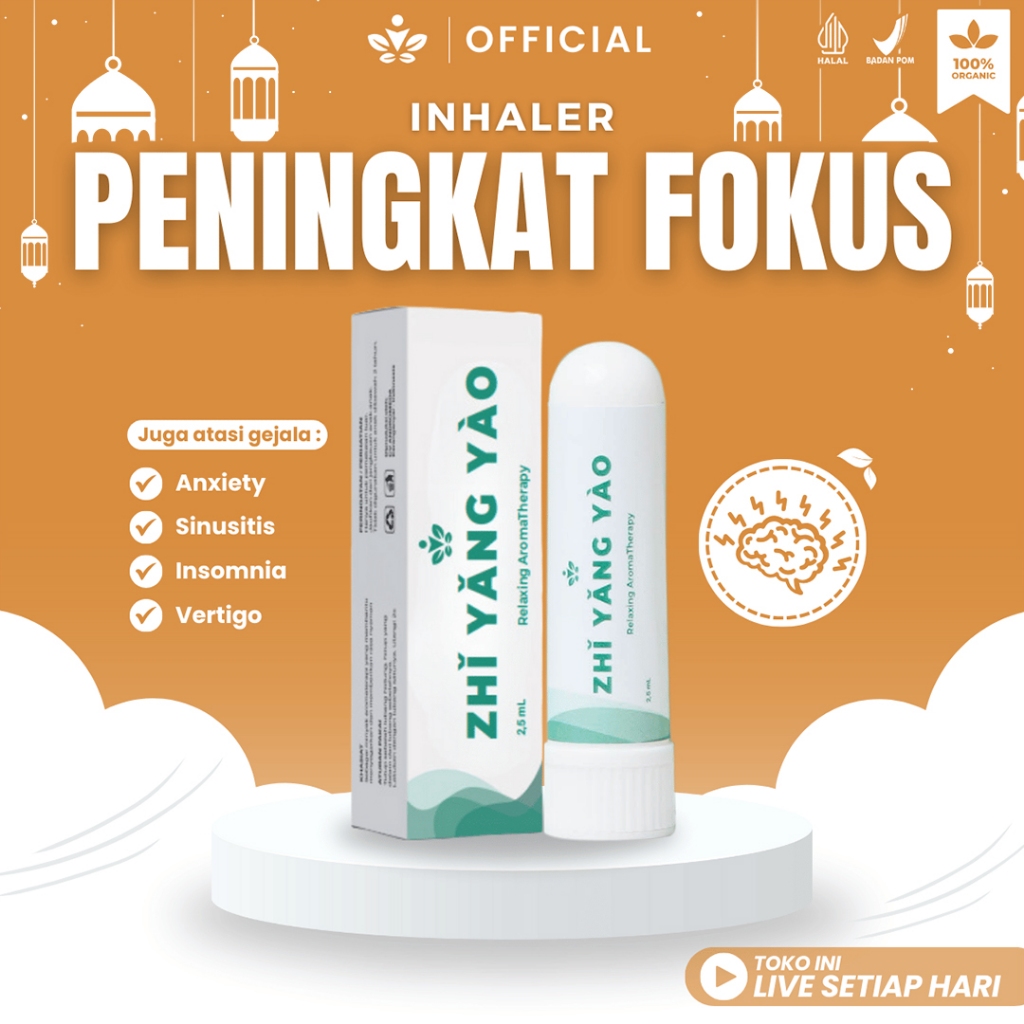Jual Zhi Yang Yao Inhaler Herbal Essensial Oil Menigkatkan Daya Ingat ...