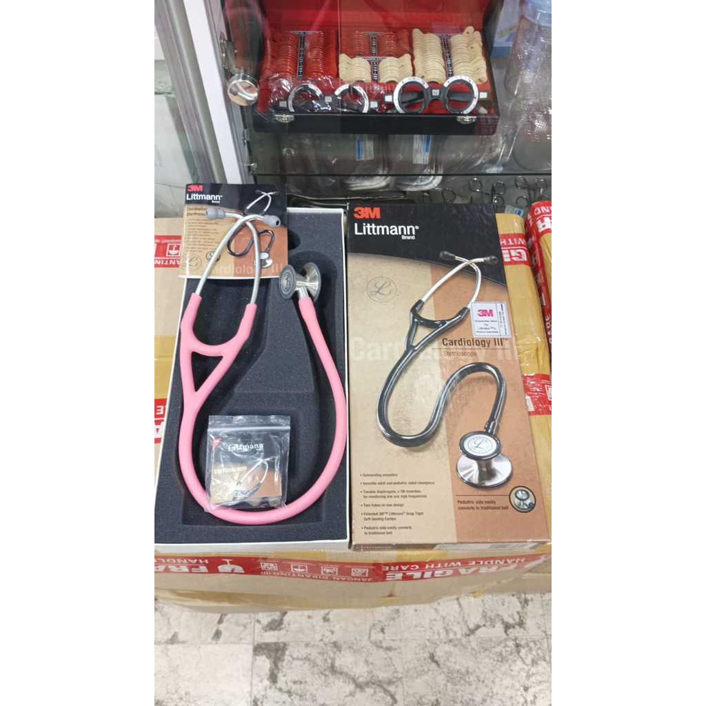 Jual 3M Littmann Cardiology III Stethoscope Coral Pink Original ...