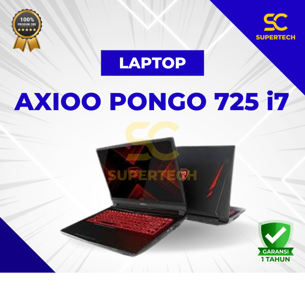 Jual Laptop Gaming Axioo Pongo 725 i7-12650H|RTX2050 4GB|16GB RAM|SSD ...