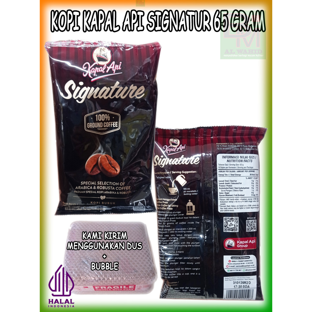 Jual Kopi Kapal Api Signature Signatur Kemasan 65 Gram | Shopee Indonesia