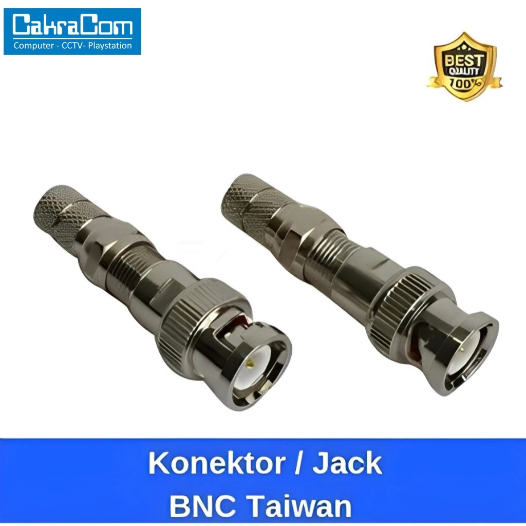 Jual Jack Cctv Bnc Drat Connector Bnc / Bnc Taiwan Original / Bnc ...