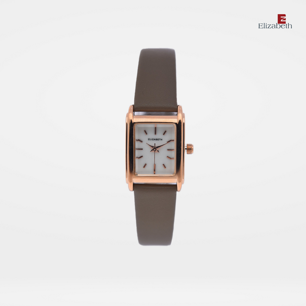 Jual Jam Tangan Wanita - Elizabeth | Leather Strap 2200-0879 | Shopee ...