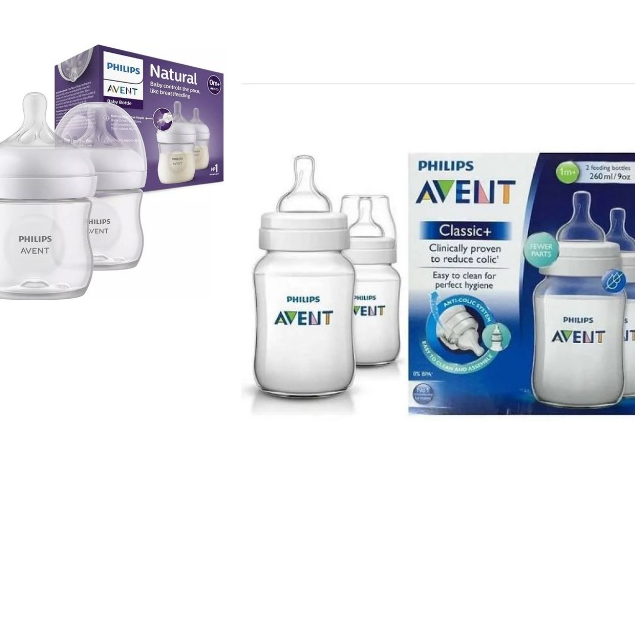 Jual Avent Natural Bottle 125ml twin(isi 2)/Botol Susu philips Avent ...