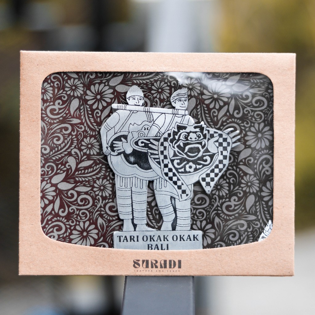 Jual MAGNET KULKAS LOGAM EDISI TARI OKAK OKAK BALI OLEH OLEH KHAS BALI ...