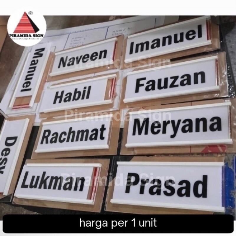 Jual Geser nama ruangan papan akrilik siap pasang penanda sekolah ...