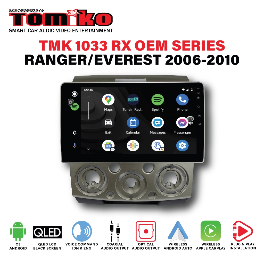 Jual Tomiko - headunit android tmk 1033 rx oem for Ranger/Everest 2006-2010 | Shopee Indonesia