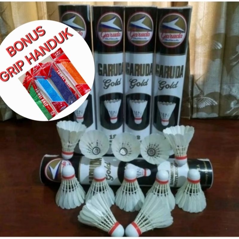 Jual Shuttlecock cock Bola Badminton kok Garuda gold putih / Merah ...