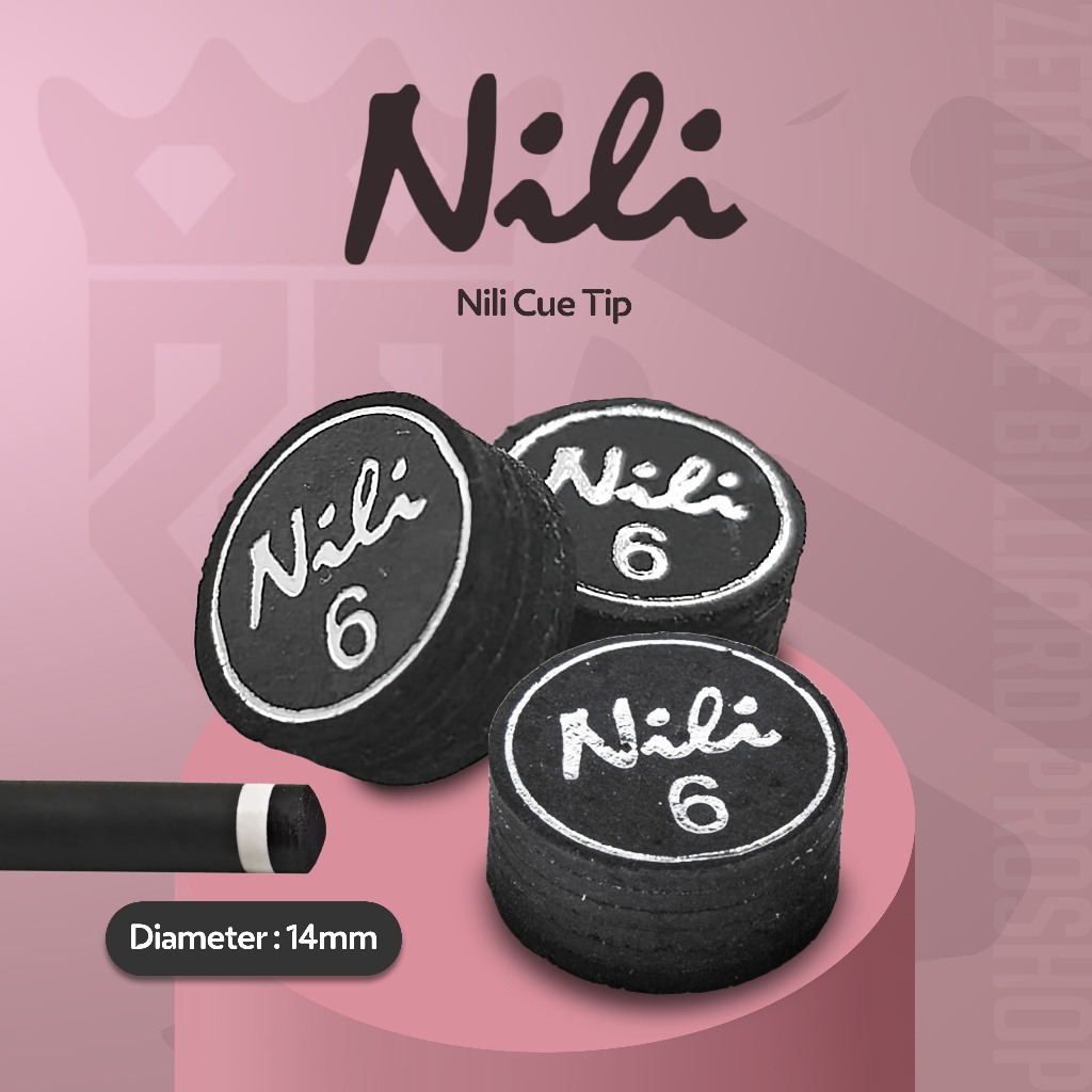 Jual Nili 6 Black Master Cue Tip | Master Tip Cue Stick Billiard ...