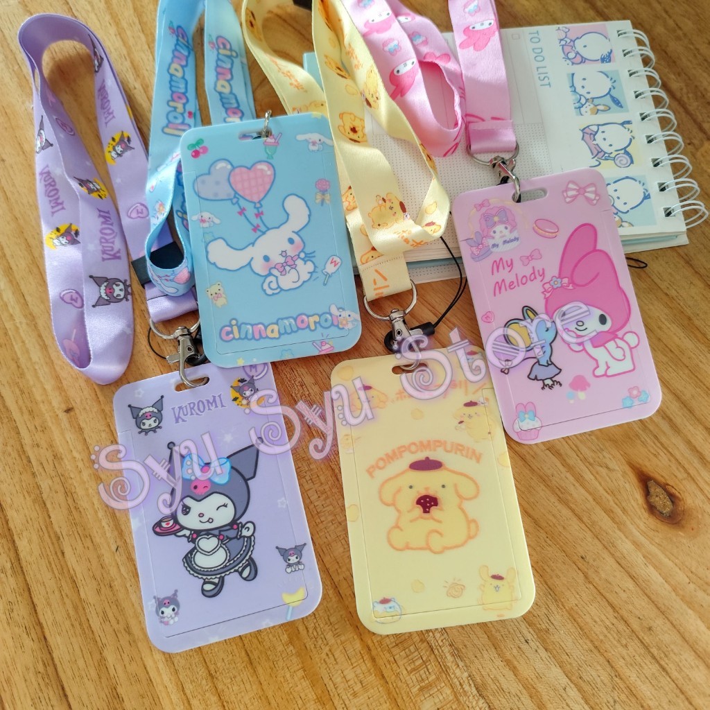 Jual Name Tag Id Card Holder Gantungan Kartu Nama Cinnamoroll Hello ...
