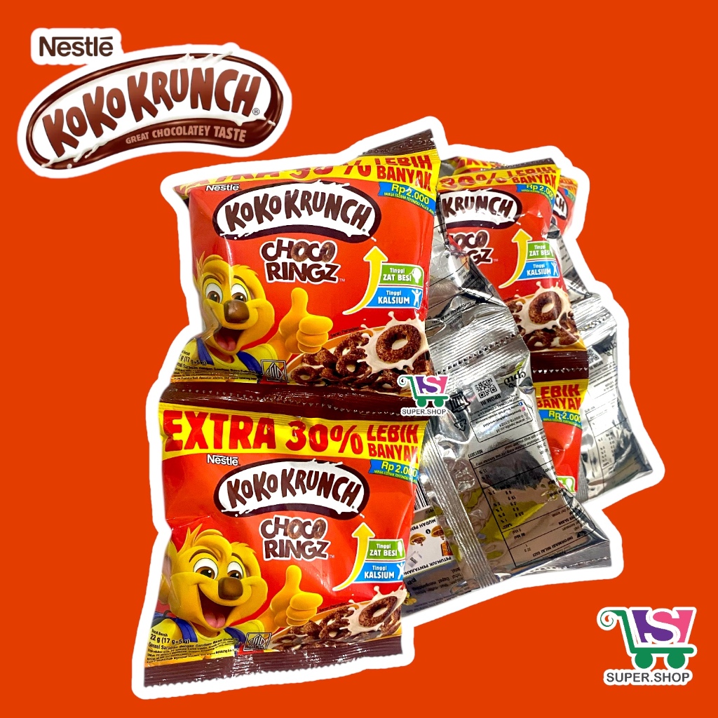 Jual Koko Krunch Choco Ringz Sereal Cokelat (isi 10 pcs) | Shopee Indonesia