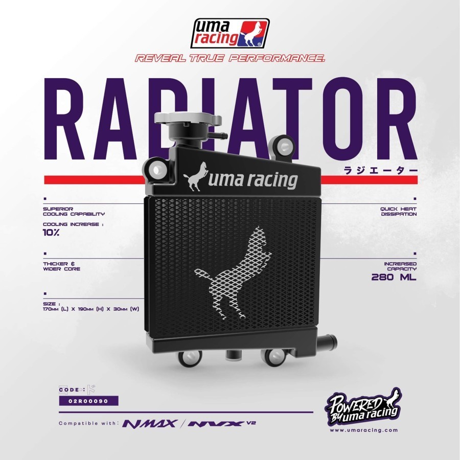 Jual Radiator UMA Racing Yamaha NMAX NEW AEROX Alumunium V2 | Shopee ...